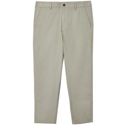 杰克琼斯秋季纽扣腰头插袋拉链门襟款九分裤休闲裤男装裤子男款