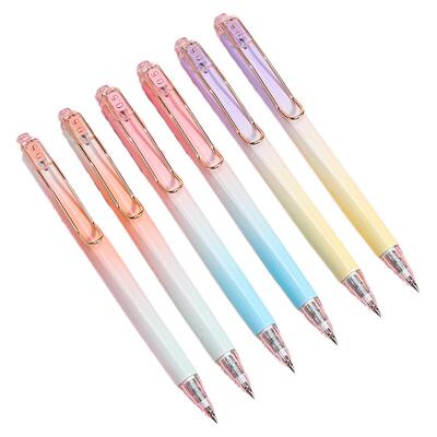 晨光j6402冰茶材料按动中性笔