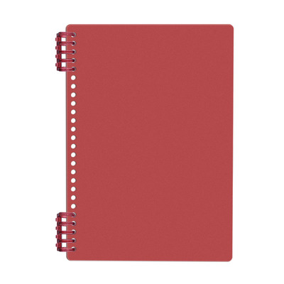 b5活页本外壳高颜值a5环扣线圈活页封面单卖装订打孔a4初中高中生大学生专用软皮封皮可拆卸diy不硌手记事本