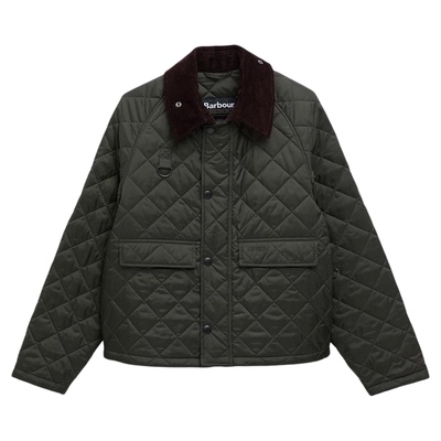 BarbourSpey绗缝菱格保暖棉服