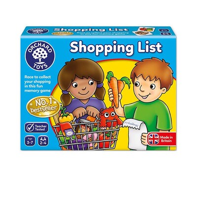 英国orchard toys购物清单shopping list公交站台儿童桌游2+浙牛