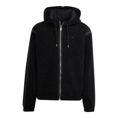 官方正品Adidas/阿迪达斯三叶草男子宽松加绒连帽运动外套II5807