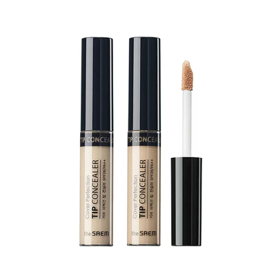 小猴子推荐 韩国The Saem得鲜遮瑕液脸部斑点痘印遮瑕膏笔提亮液