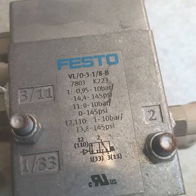 溢价-拆机FESTO费斯托VL0318B电磁阀型号78-可维修