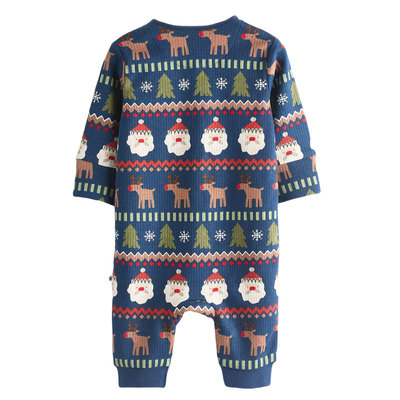 NEXT纯棉圣诞款宝宝连体衣包屁衣