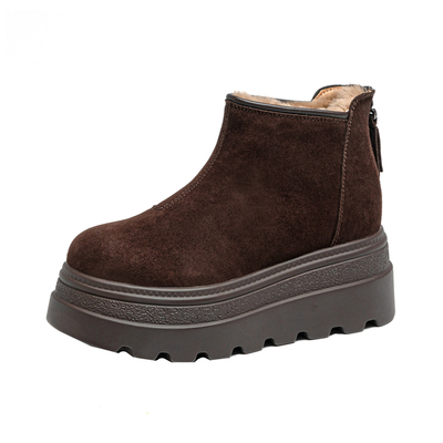 厚底增高8CM休闲加绒保暖雪地靴