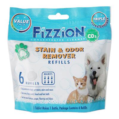 Fizzion味之洁宠物猫咪狗狗除臭去味剂骚味基础款去尿渍泡腾片6粒