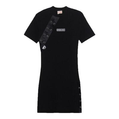 中国李宁新款反伍BADFIVE女子休闲潮流修身连衣裙ASKR172