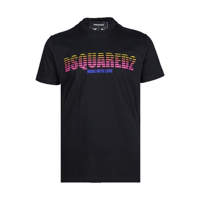 Dsquared2印花全棉短袖T恤男士