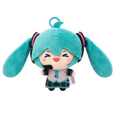 初音未来笑笑款马尾毛绒公仔挂件