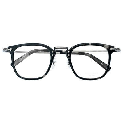 Masunaga商务黑框纯钛男士眼镜架