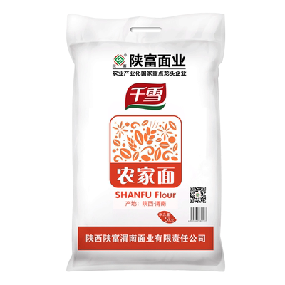 陕富面粉无添加面不白粗纤维丰富