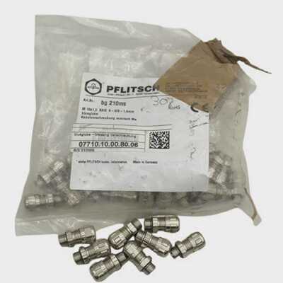 30x Pflitsch bg 210ms Messing vernickelt M10x1.0 KAD 63 Blue