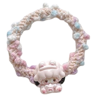 天使猫咪发绳情侣手链少女心皮筋送给男朋友发圈网红头绳可爱发饰