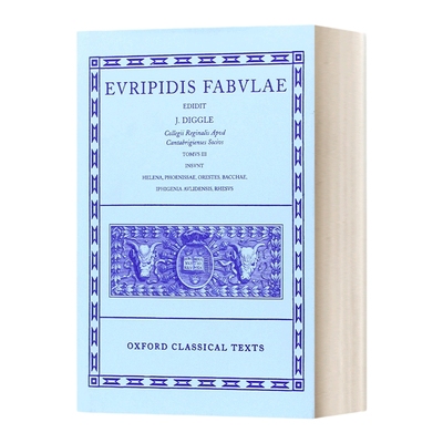欧里庇得斯神话第三卷 英文原版 Euripides Fabulae Vol. III 精装 英文版 进口英语原版书籍