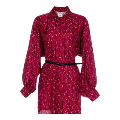 MAX MARA 春季新款女士优雅气质配腰带连衣裙银泰百货精品301574