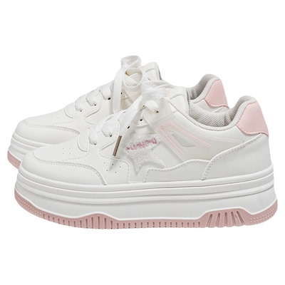 环球少女粉厚底圆头甜美