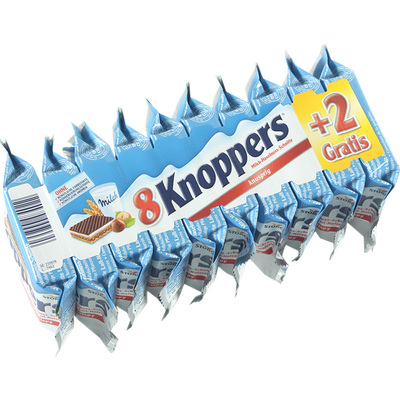 德国进口knoppers夹心威化饼干