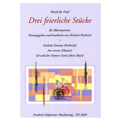 庄严作品三首管乐合奏霍夫曼斯特