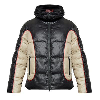 迪赛男士潮牌保暖连帽棉夹克外套