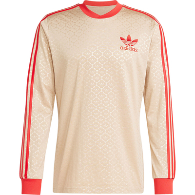 Adidas/阿迪达斯官方正品三叶草男士足球透气条纹耐穿长袖IX5463