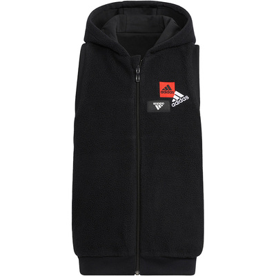 Adidas/阿迪达斯正品冬季新款儿童运动双面穿棉马甲HY0558