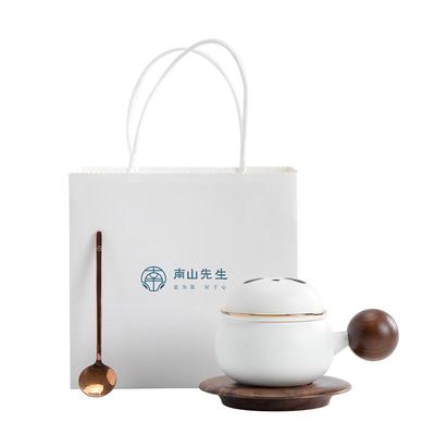 南山先生熊猫泡茶杯陶瓷