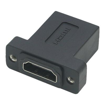 视频转接头hdmi2.0高清带锁螺丝