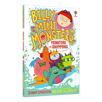 英文原版 Billy and the Mini Monsters Monsters go Swimming 比利和迷你怪兽#3 全彩儿童幽默桥梁章节书 英文版 进口英语书籍