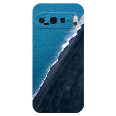 ins风大海抽象纹路适用谷歌Pixel10手机壳9pro/8/7/6A低调XL冷淡风简约男生女款防摔软