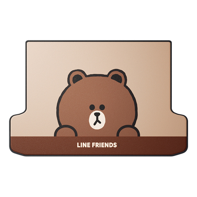 潮九玩五可定制布朗熊专用尾箱垫