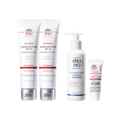 eltamd安妍科防晒霜小白盾敏肌温和隔离提亮肤色通勤防护spf3285g
