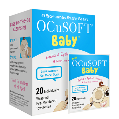 美国OCuSOFT婴幼儿眼睑清洁湿巾