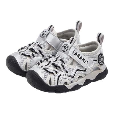 泰兰尼斯新款夏季儿童凉鞋男童休闲防滑软底露营鞋宝宝包头机能鞋