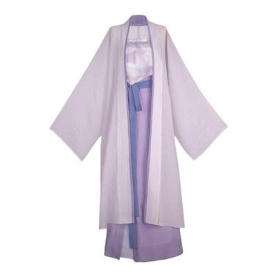 拟梦天丝油画感新中式汉服