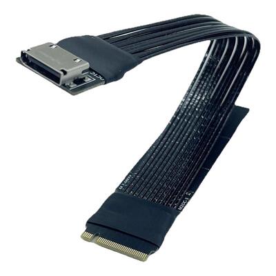 PCIE4.0X4 gen4镀银线外接显卡坞M.2转Oculink延长线 NVME转8611