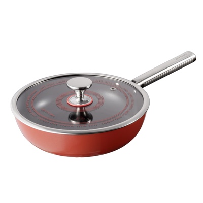 懒米唱片0涂层珐琅铸铁煎炒锅