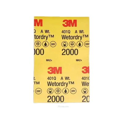 3M401Q砂纸抛光打磨砂纸套装汽车车漆水磨耐水2000目1500干磨沙纸