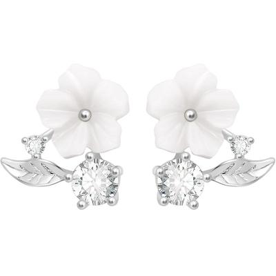 999纯银设计感花朵耳钉女精致