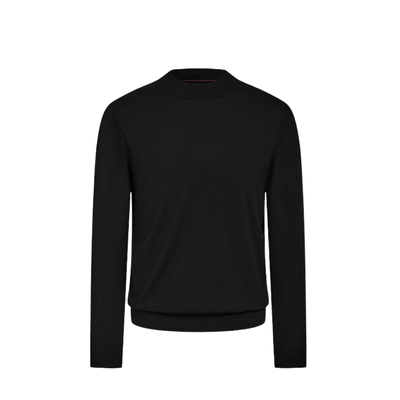 纯羊绒圆领男士针织长袖