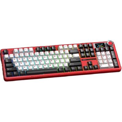 狼蛛F108pro无线机械键盘侧刻渐变客制化电竞游戏打瓦Fps三角洲用