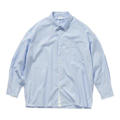 714street细条纹长袖衬衫