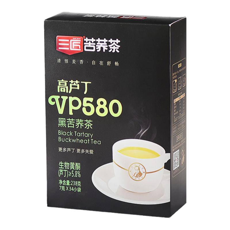 三匠苦荞茶黑荞茶vp580高芦丁茶238g麸皮茶正品四川大凉山苦荞茶_虎窝淘