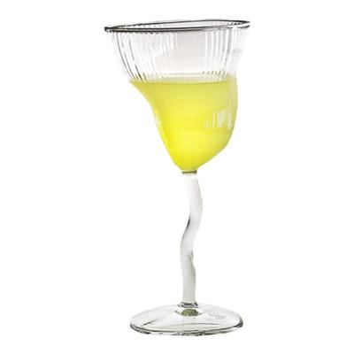 Seletti红酒杯玻璃扭扭杯高脚杯