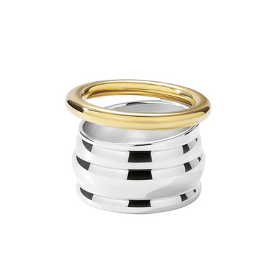 Le'Murmure18k金撞色手工戒指