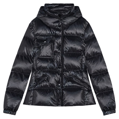 邱莹莹 HELA AOMI “蒙家限定小蛮腰”90鹅绒连帽拉链设计羽绒服