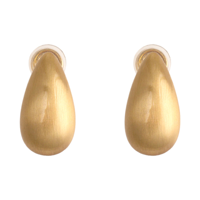 ZTX 光面拉丝金属风耳夹无耳洞女蚊香盘耳饰小众复古百搭简约耳钉