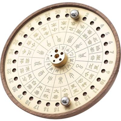 国风日晷香插罗盘香炉线香底座