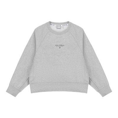 New Balance/NB正品户外女士简约训练透气卫衣套头衫5CC13022-GR