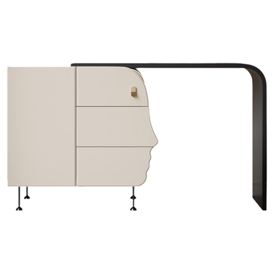 【自营】EPHDARREN/弗达伦意式极简收纳柜一体伸缩梳妆台卧室化妆